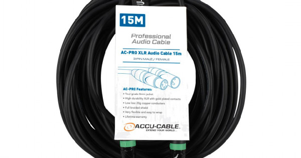 Accu Cable AC-PRO XLR Audio Cable 15m MK II