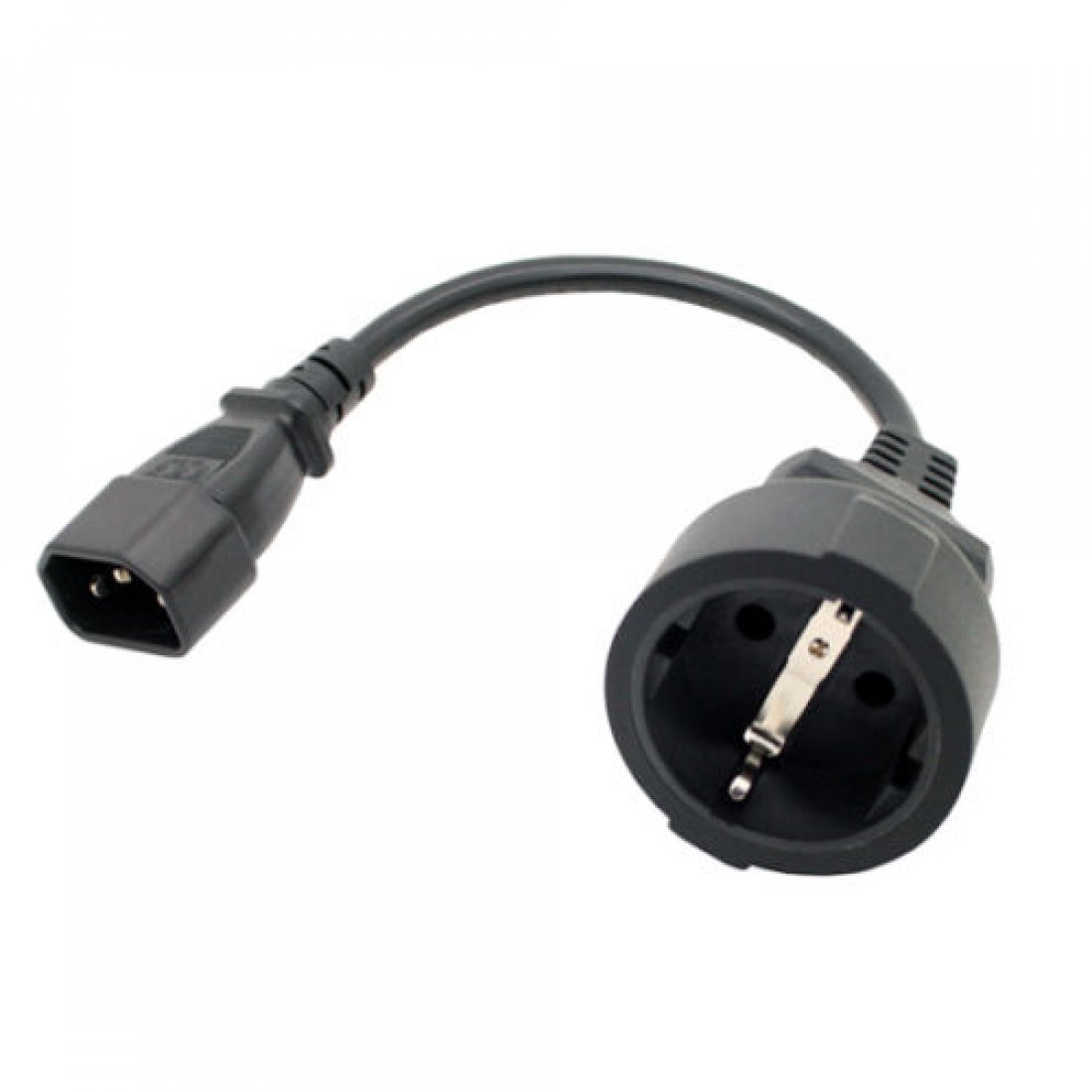 Adaptér-Redukcia 230V IEC male / Shucko female